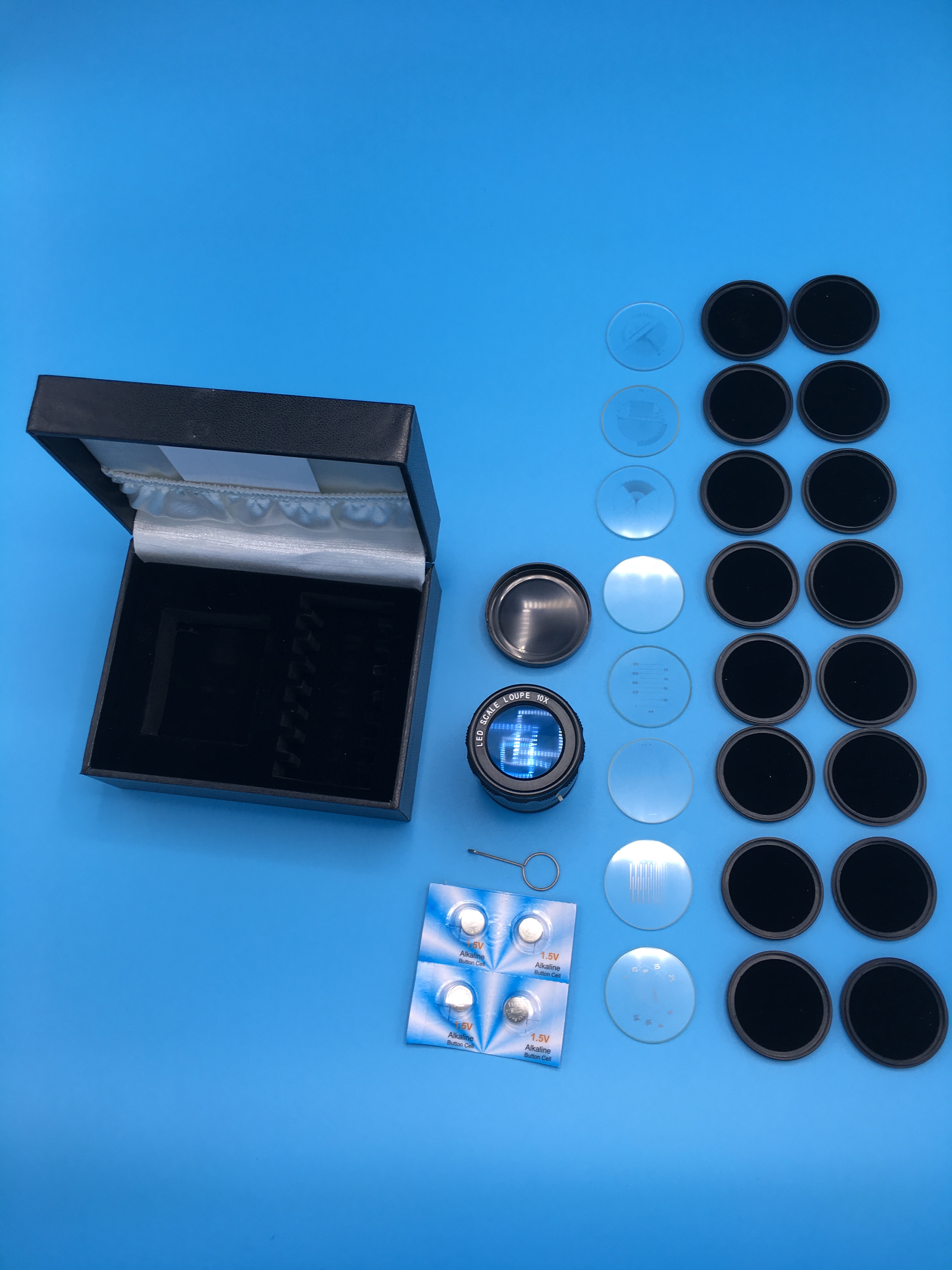 iGAGING-Measuring-Magnifier-Comparator-8-LED-Lighted-Loupe-10X-9 ...