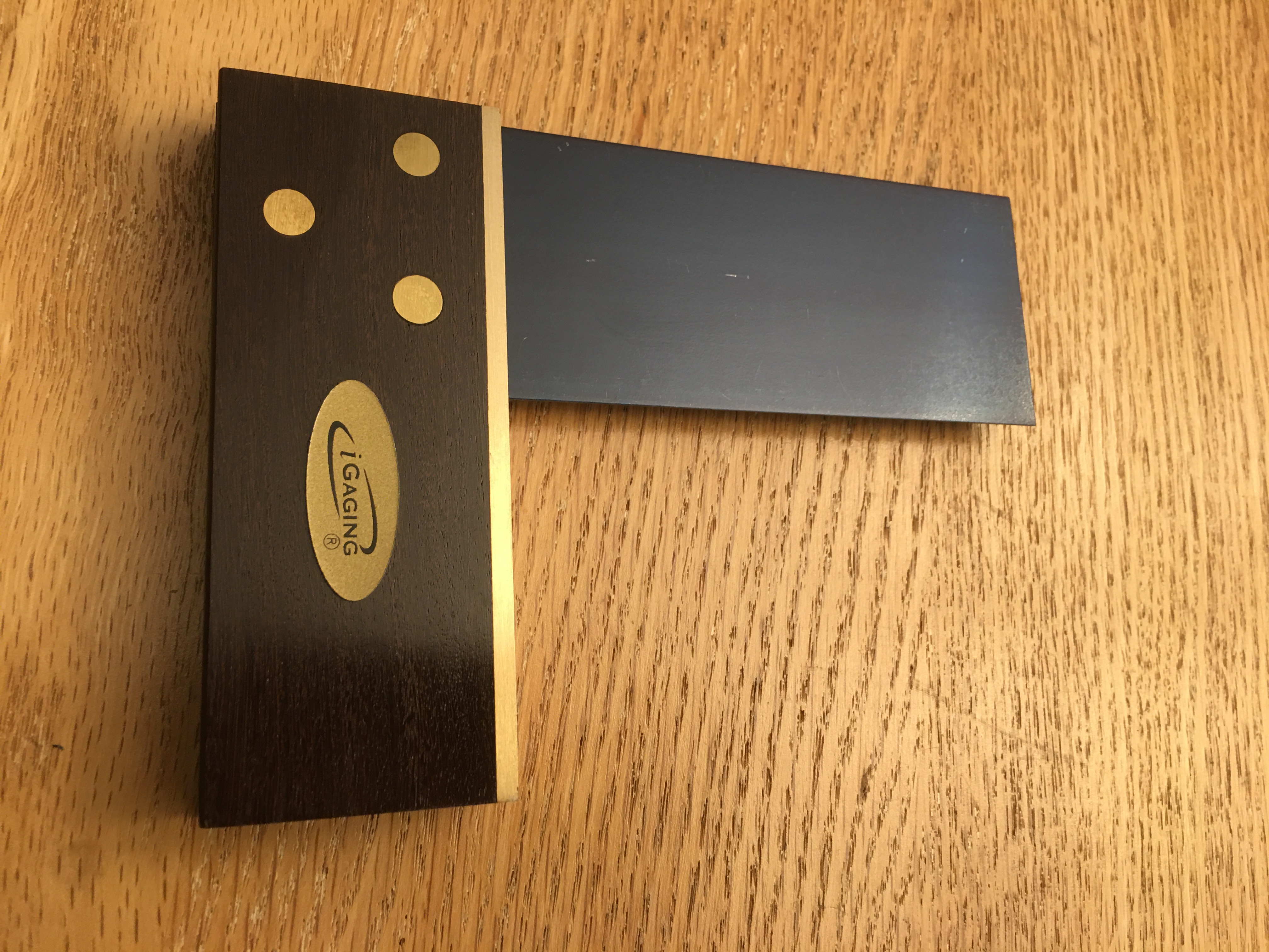 Premium Try Square Solid Ebony Stock Blued Steel Blade, 4 ...