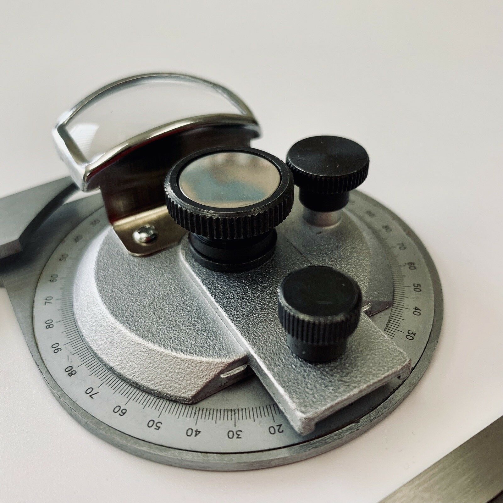 Universal Bevel Protractor With 6" And 12" Blades, Stainless, Case ...